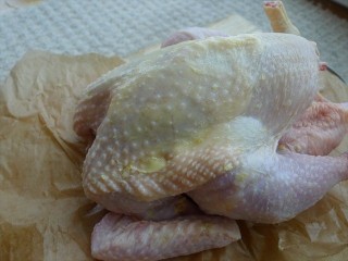 Default roast chicken (with lardons, lettuce and peas)