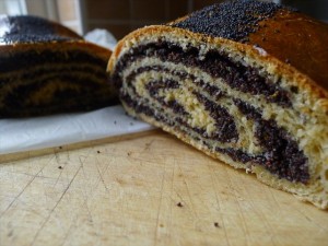 Sweet Poppy Seed Scroll Loaf (Croatian Makovnjaca)